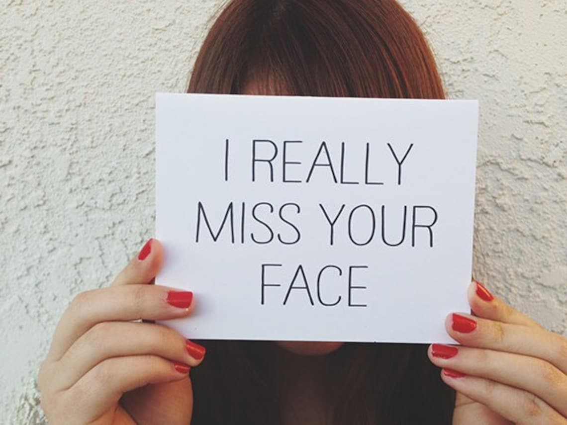I Really Miss Your Face Card, Miss You Card, Long Distance Relationship ...