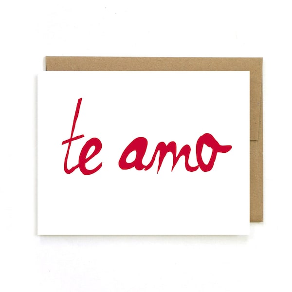 Te Amo - Etsy