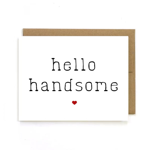 Hello Handsome - Etsy