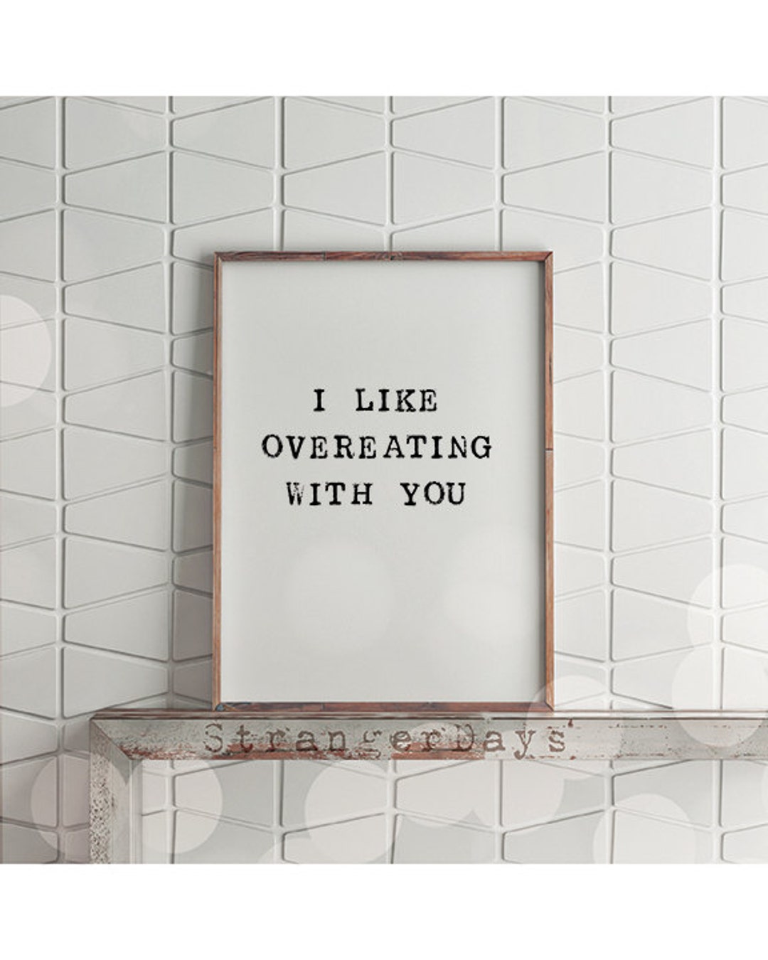 Printable Kitchen Art, I Like Overeating With You, Printable Poster ...