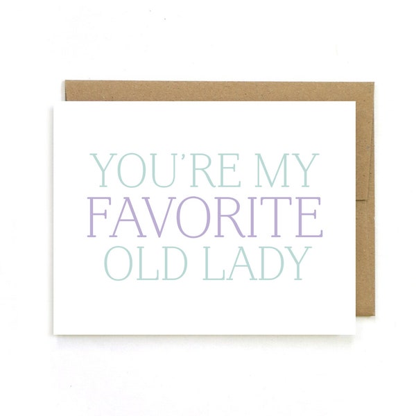 Funny Old Lady Greeting Cards - Etsy