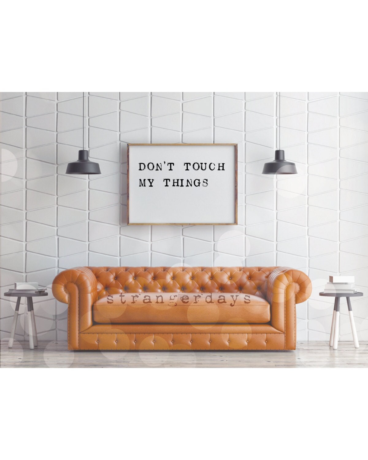 Don't Touch My Things| PRINTABLE | Black and White Print | Wall Art ...