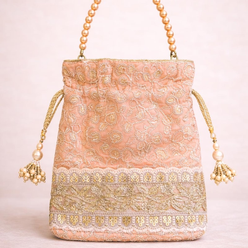 Potli Bags Peach - Etsy