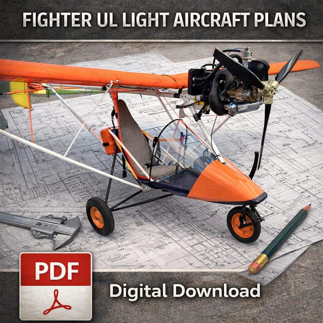 Aircraft Plans –fighter UL– Homebuilt Airplane Drawings Pdf-download ...