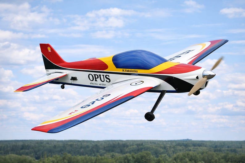 Opus Rc Airplane Plans for Laser Cutting Dxf Dwg Cdr Jpg Cnc Diy ...