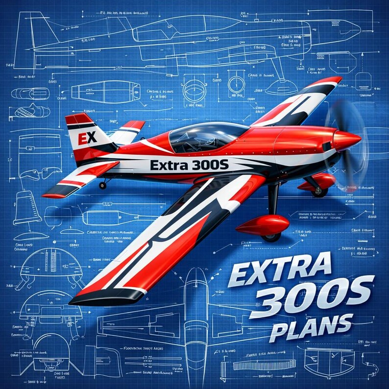 Plans Airplane Extra 300s Rc Cnc Laser Cut Files Dxf Svg Cdr Diy ...