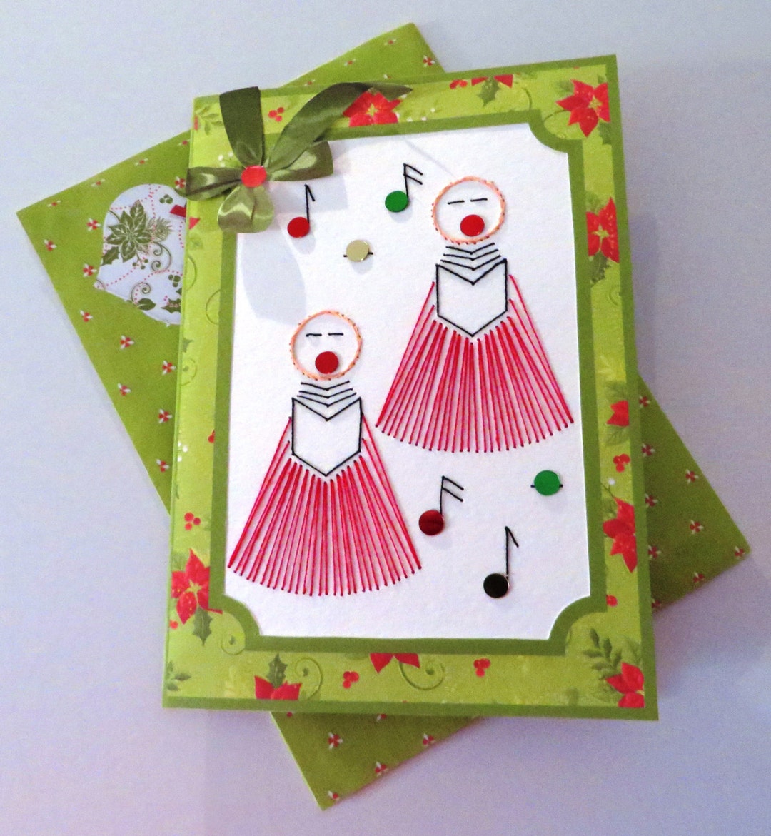 Stitched Handmade Choir Singing Christmas With Matching - Etsy