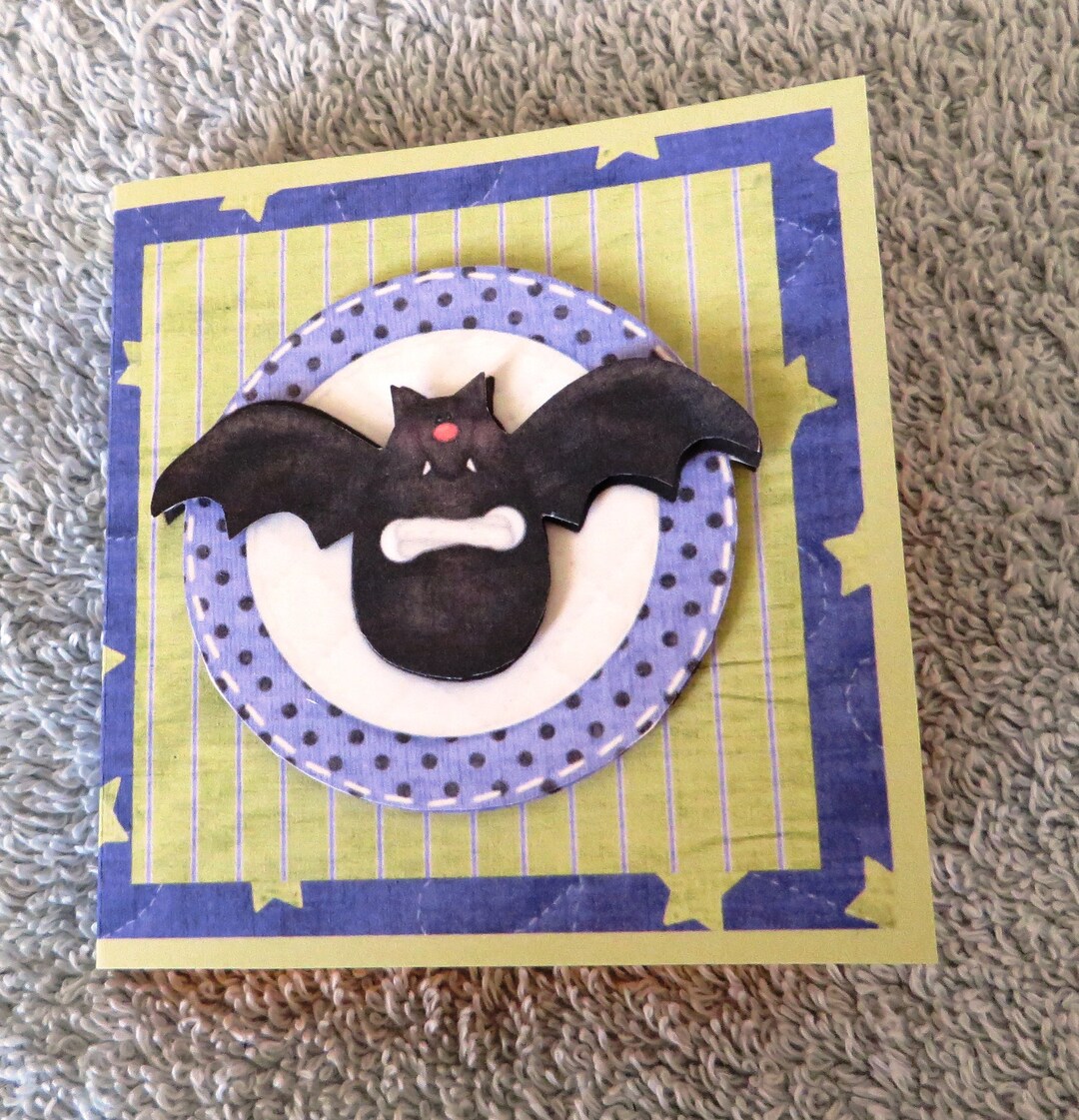 Handmade Bat Post It Note Holder - Etsy