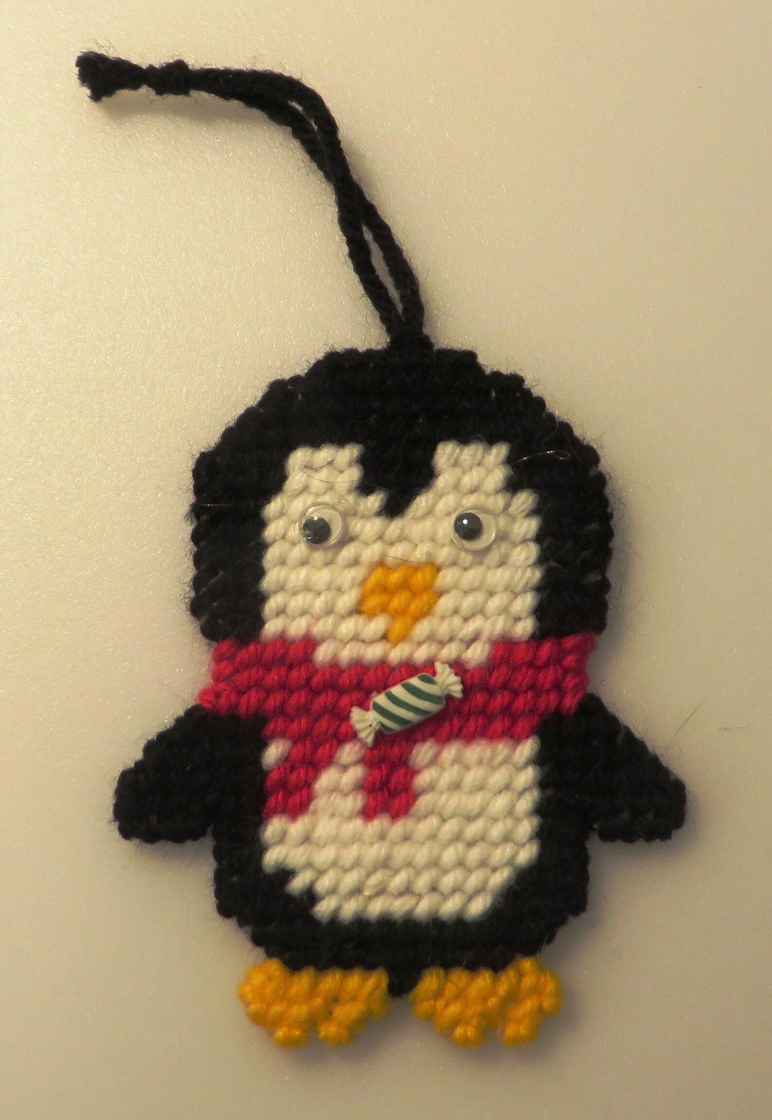 Handmade Needlepoint Penguin Christmas Ornament. - Etsy