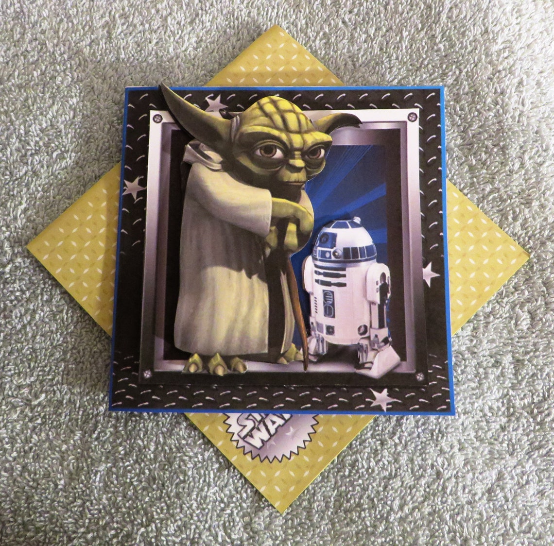Star Wars Yoda Birthday Card. - Etsy