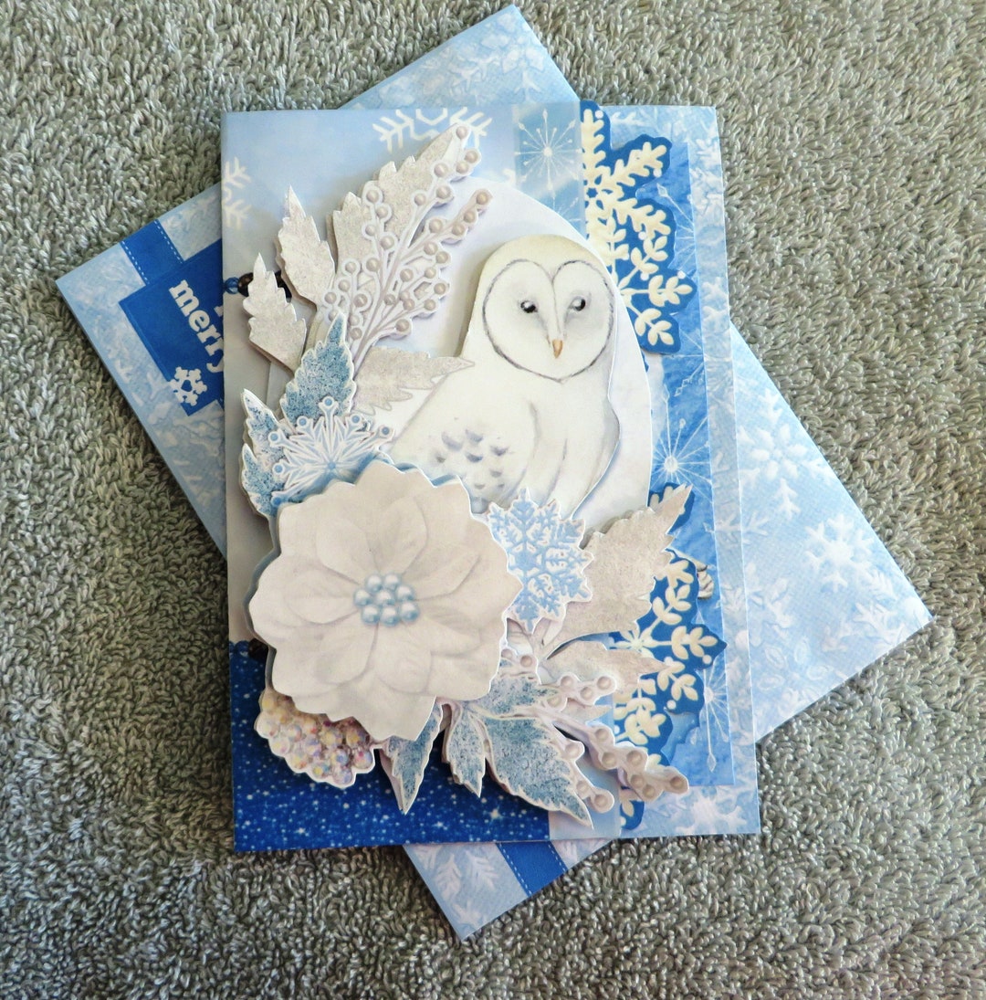 Handmade Winter Wishes Christmas Card. - Etsy