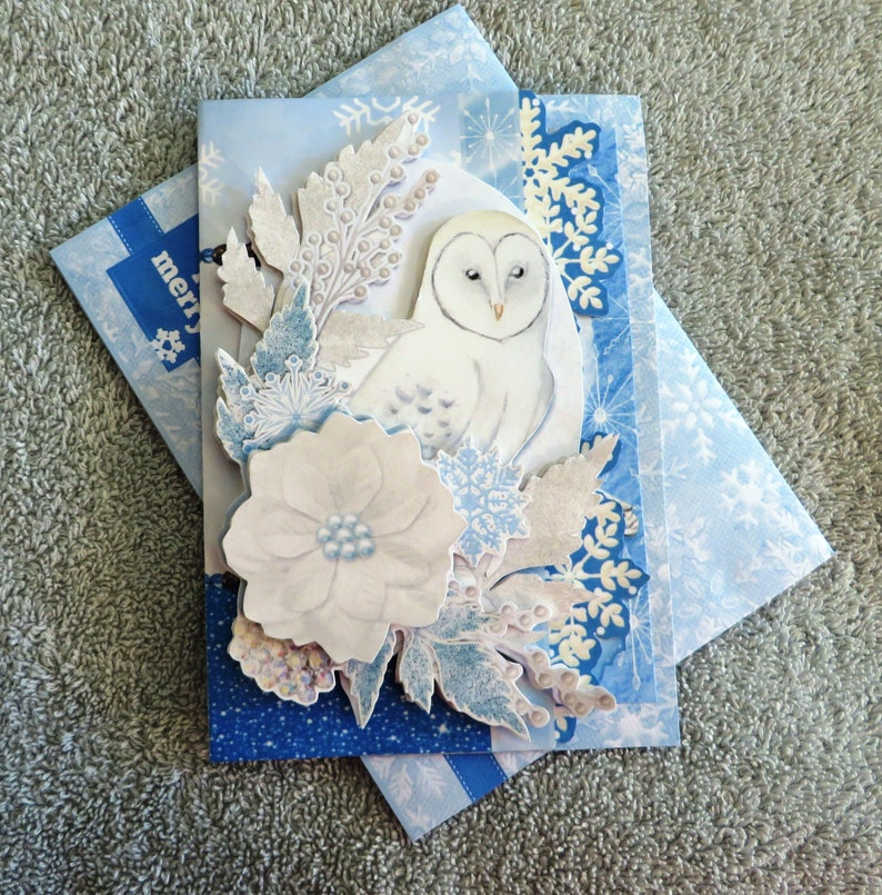 Handmade Winter Wishes Christmas Card. - Etsy