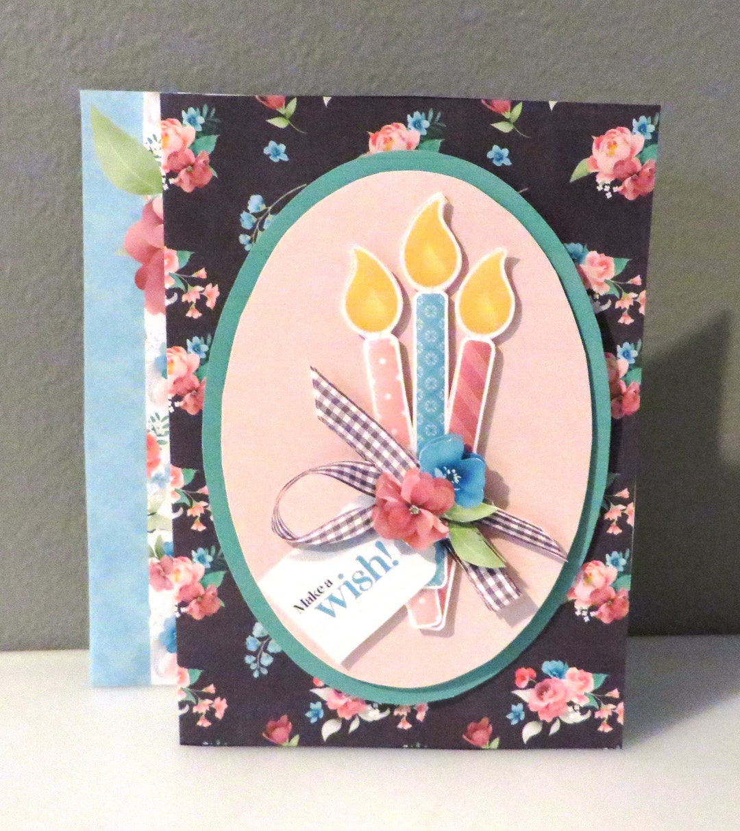 Make a Wish Candles Birthday Card. - Etsy