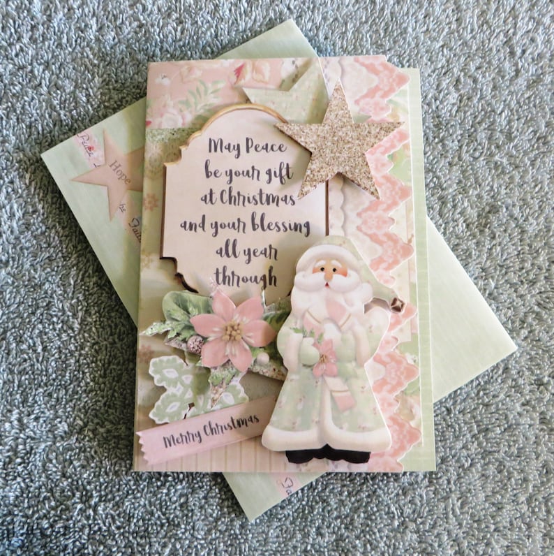 Handmade Sentimentally Christmas Card. - Etsy
