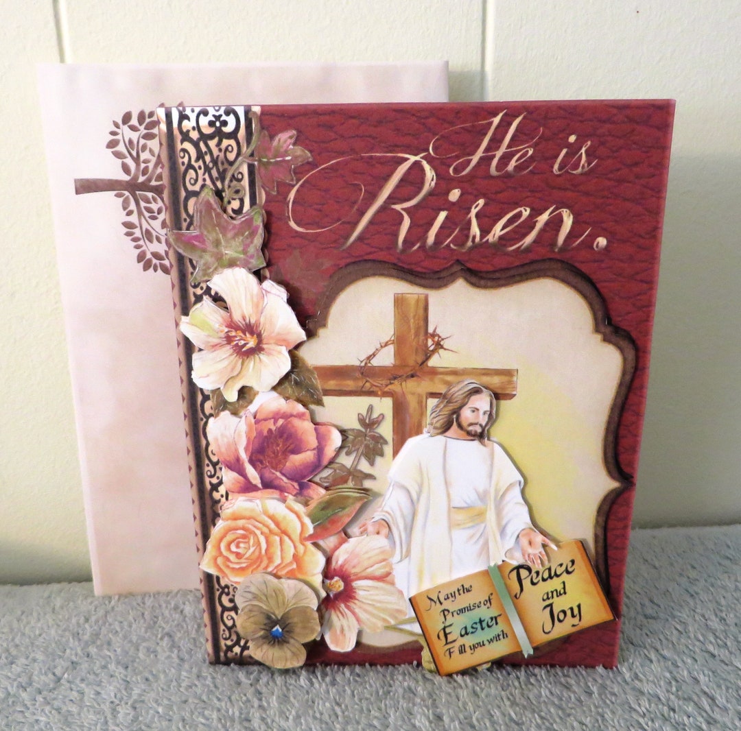 Easter "at the Cross" Card. - Etsy