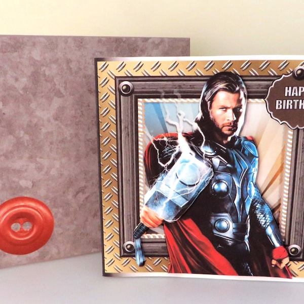 Thor Birthday Card - Etsy