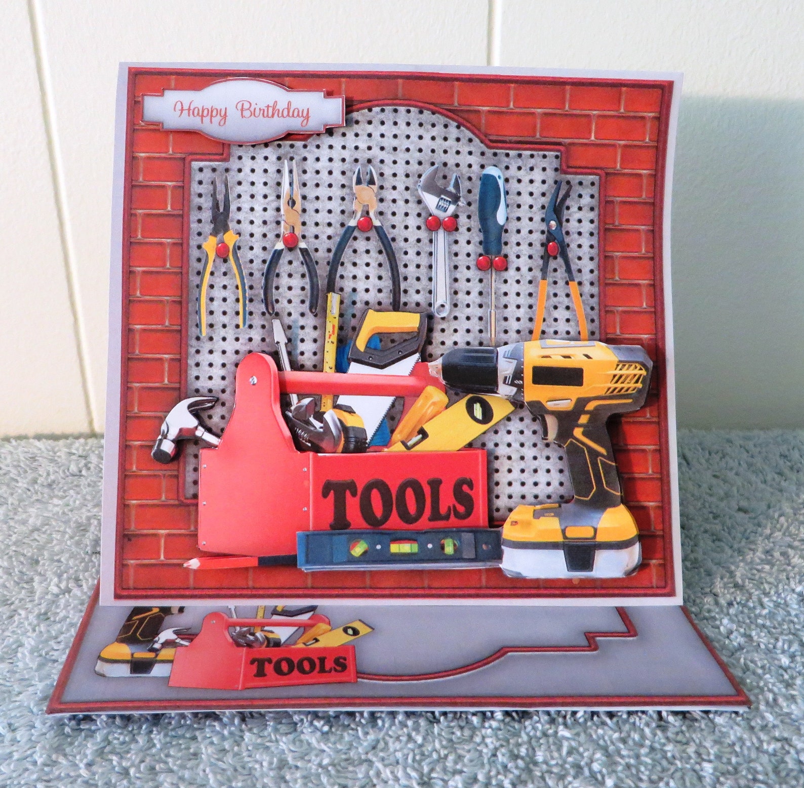 Handmade "handyman" Twist N Pop Birthday Card. - Etsy