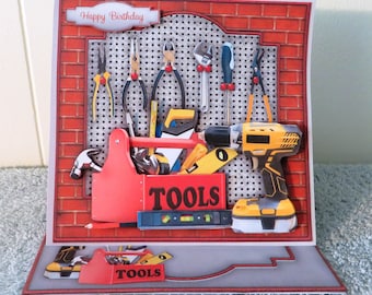 Birthday Card for Handyman | Etsy