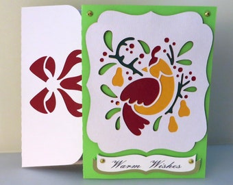 Partridge in a Pear Tree Card - Etsy