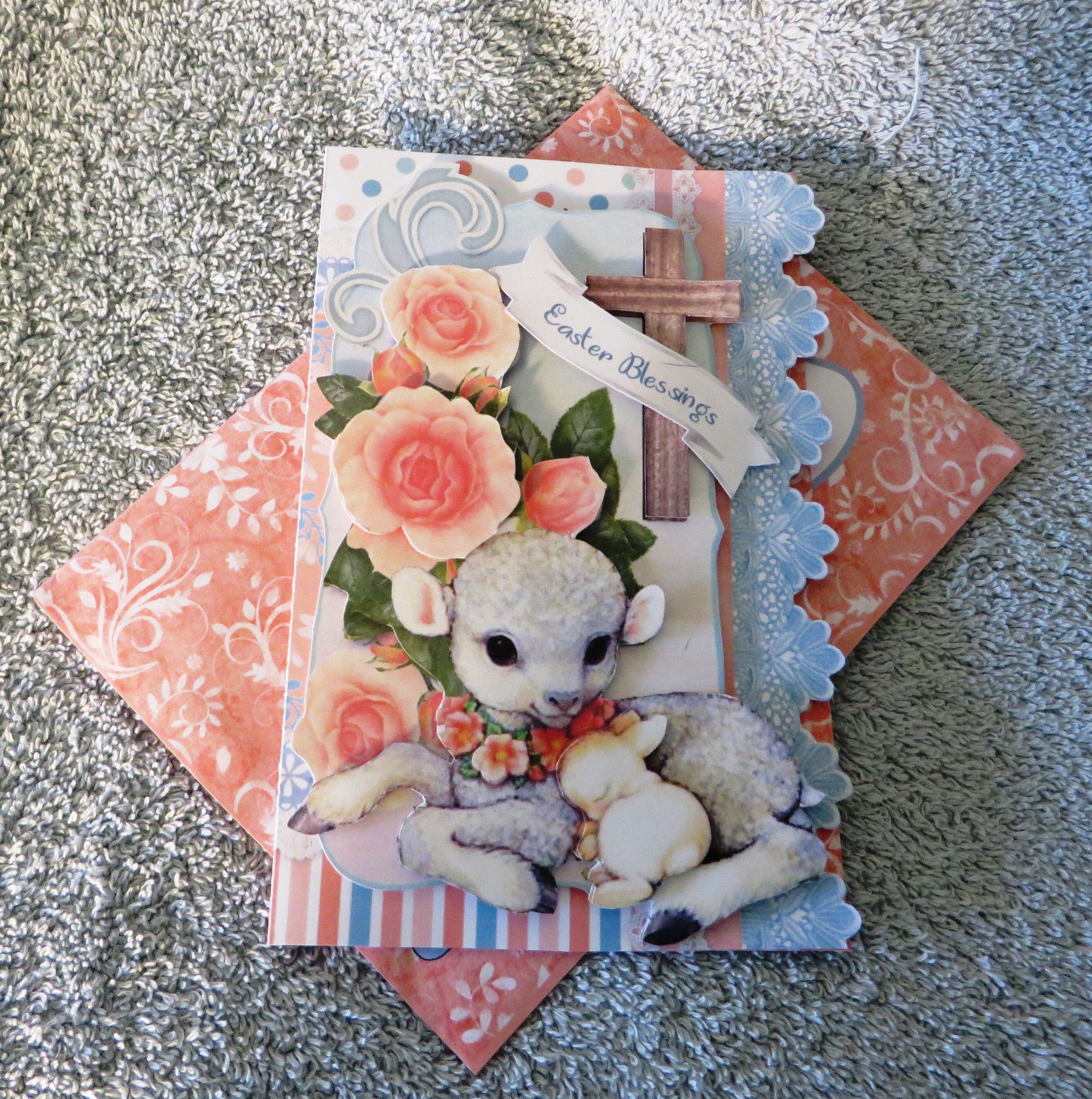 Little Easter Lamb Card - Etsy