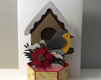 Fun Fold CHRISTMAS CARD Gift Card Holder Pop-up Stampin up With ...