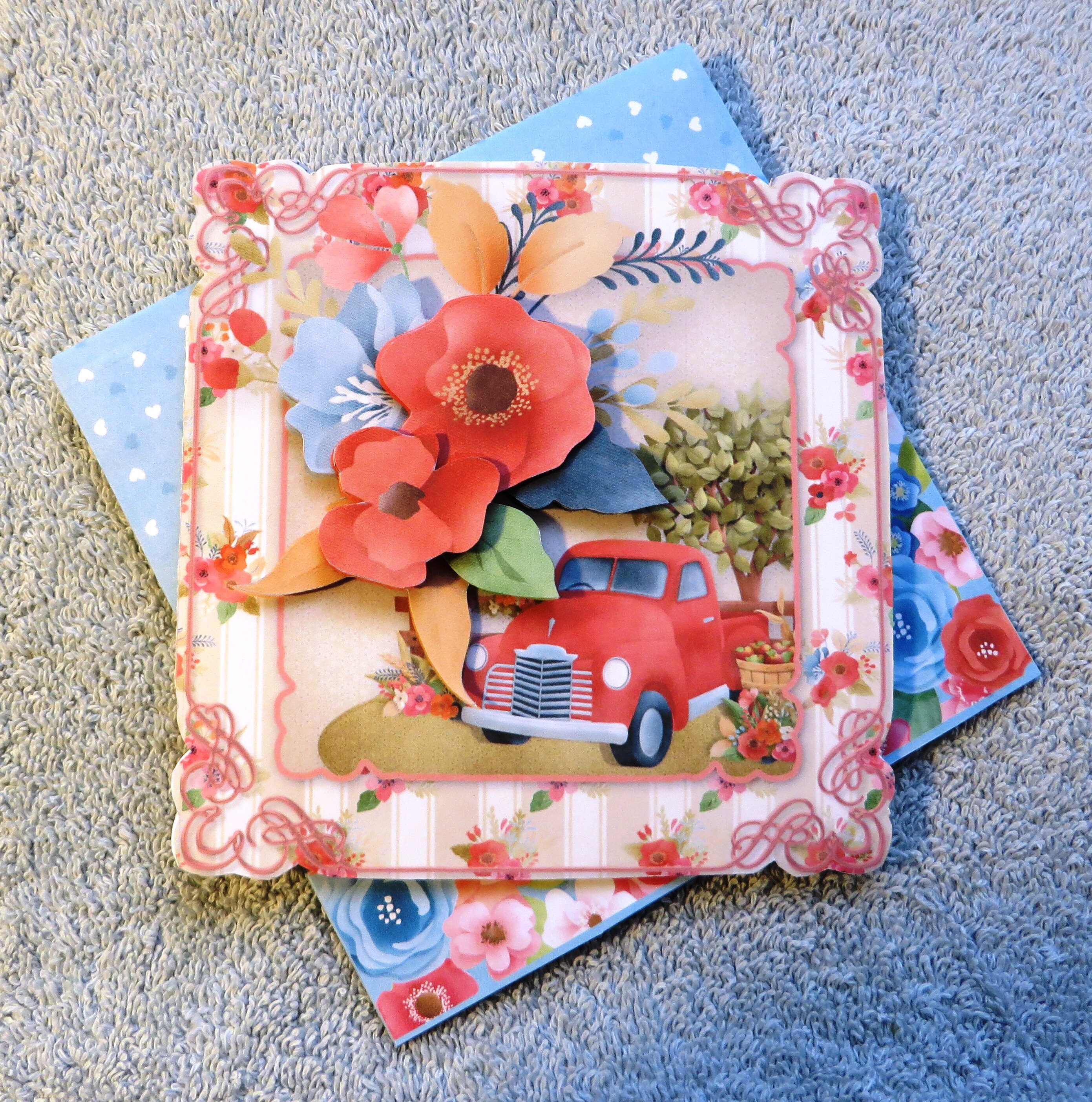Handmade "a Day in the Country" Birthday Card. - Etsy