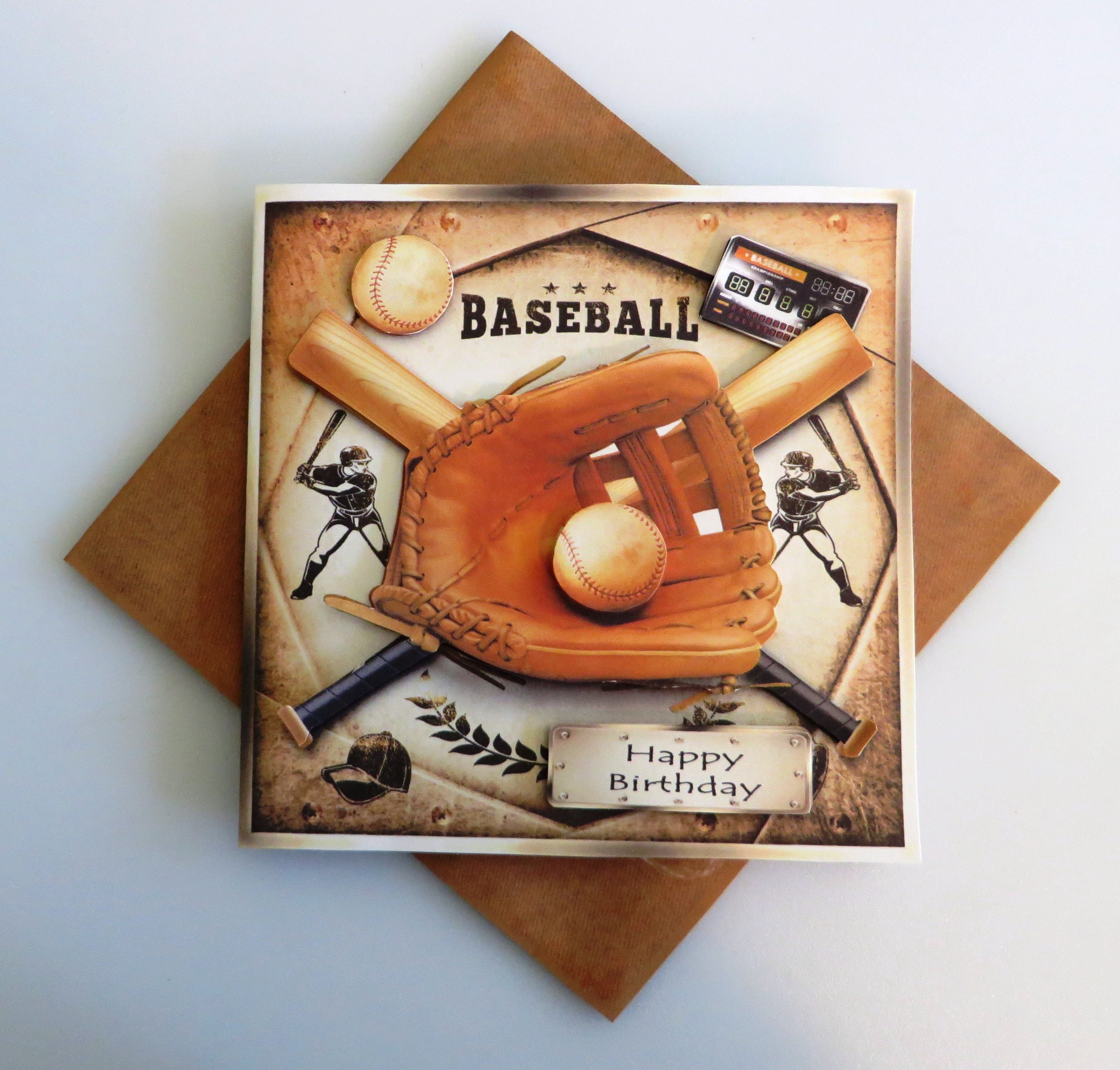 Baseball Happy Birthday Card. - Etsy