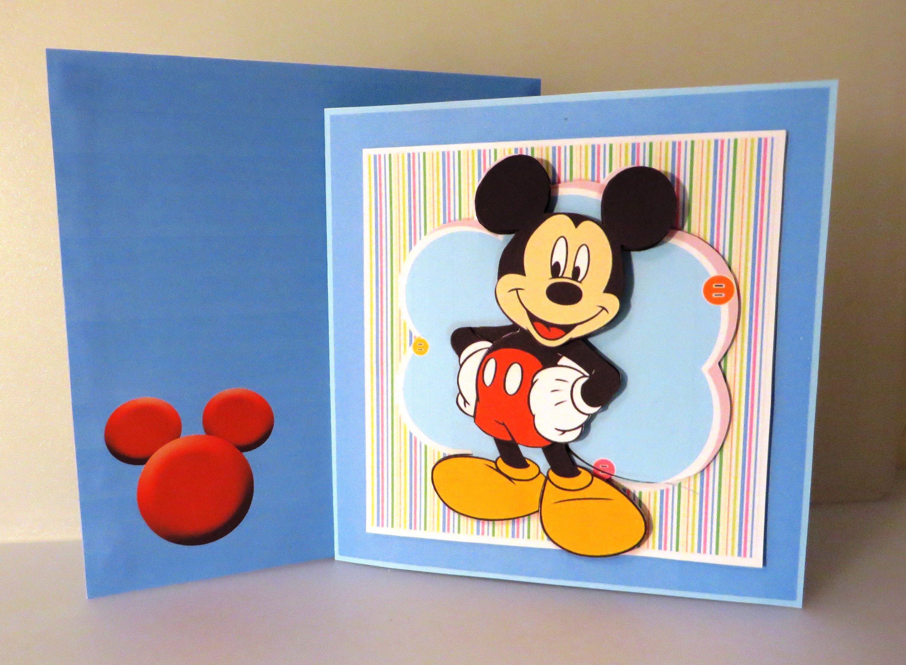 Mickey Mouse Birthday Card. - Etsy