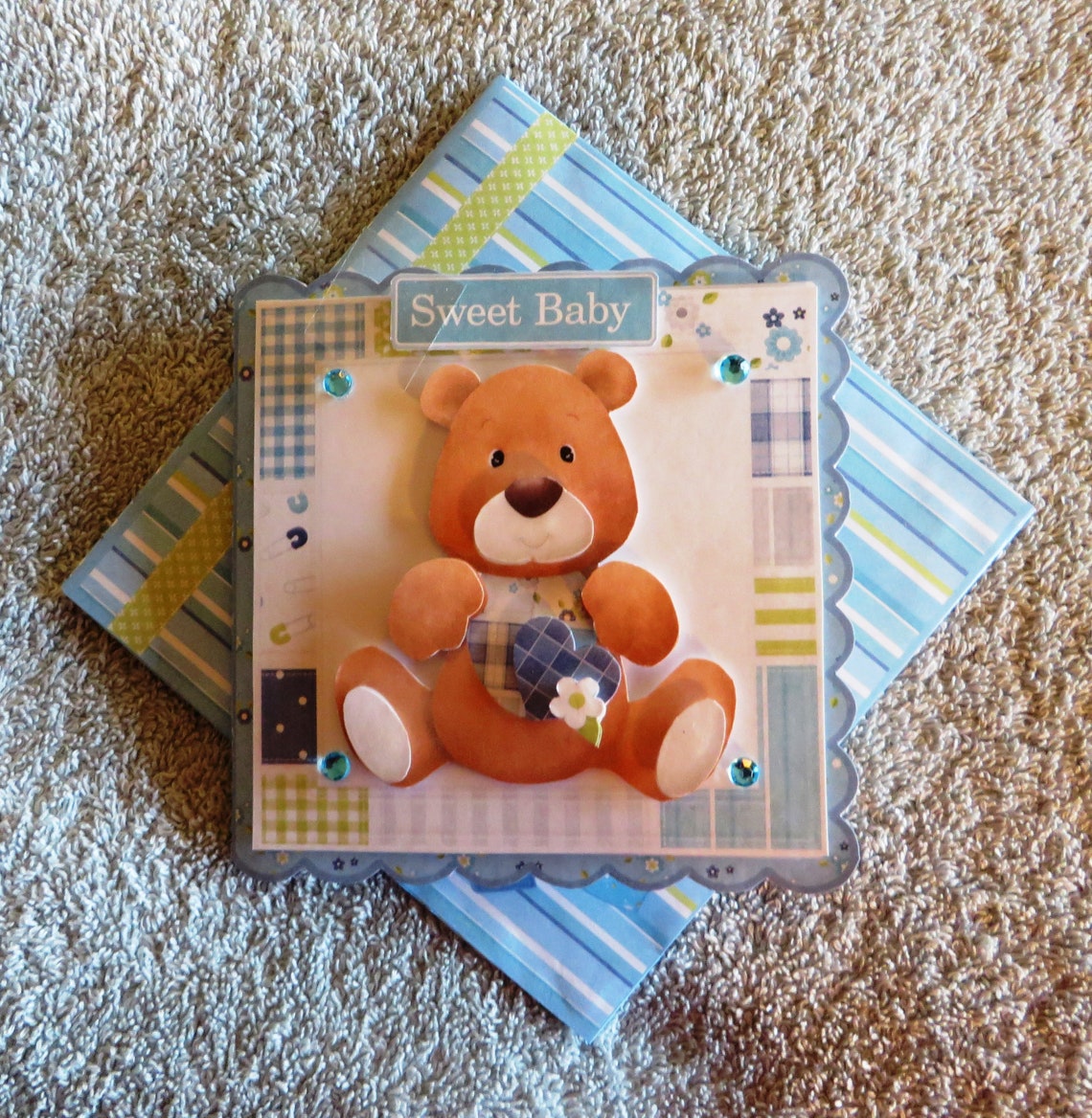 Handmade Little Boy First Baby Card. - Etsy