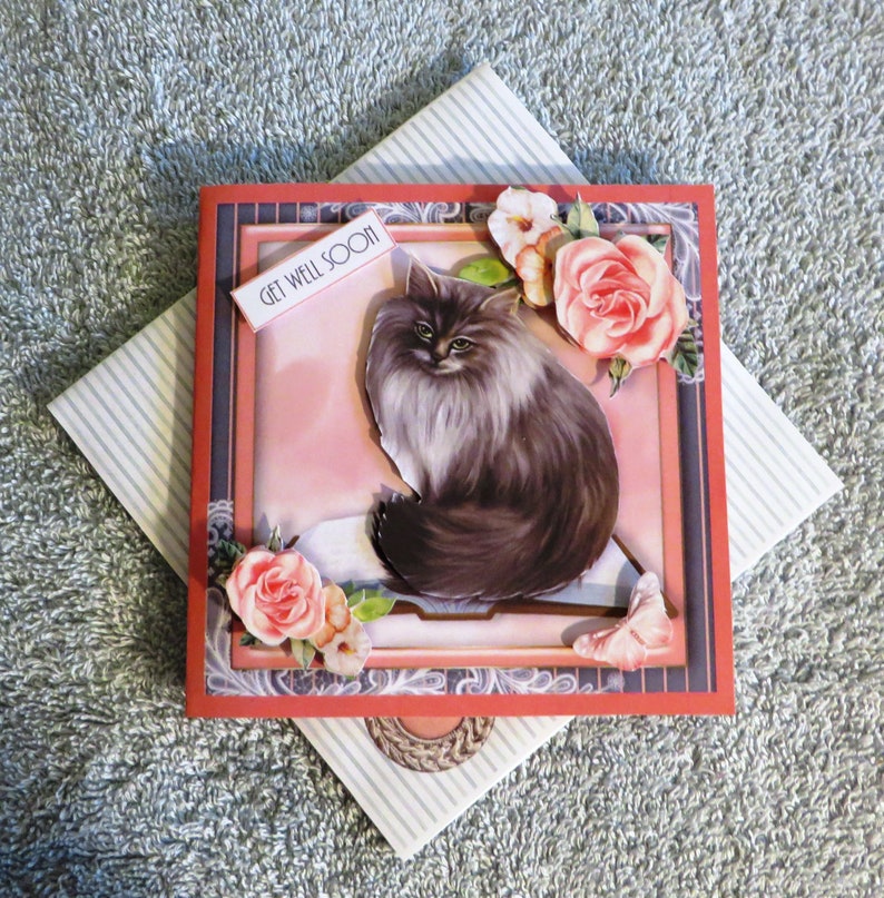 Hope Cat Get Well Card. - Etsy