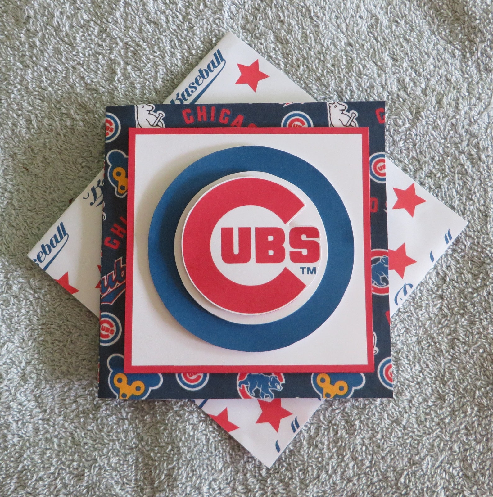 Chicago Cubs Note Card. - Etsy