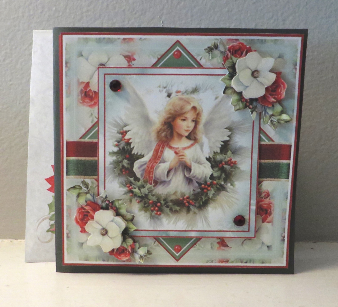 A Christmas Angel Christmas Card. - Etsy