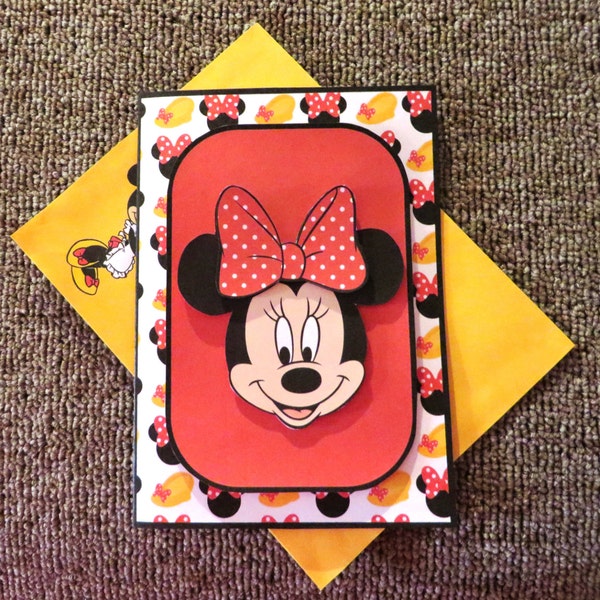 Minnie Mouse Cards - Etsy