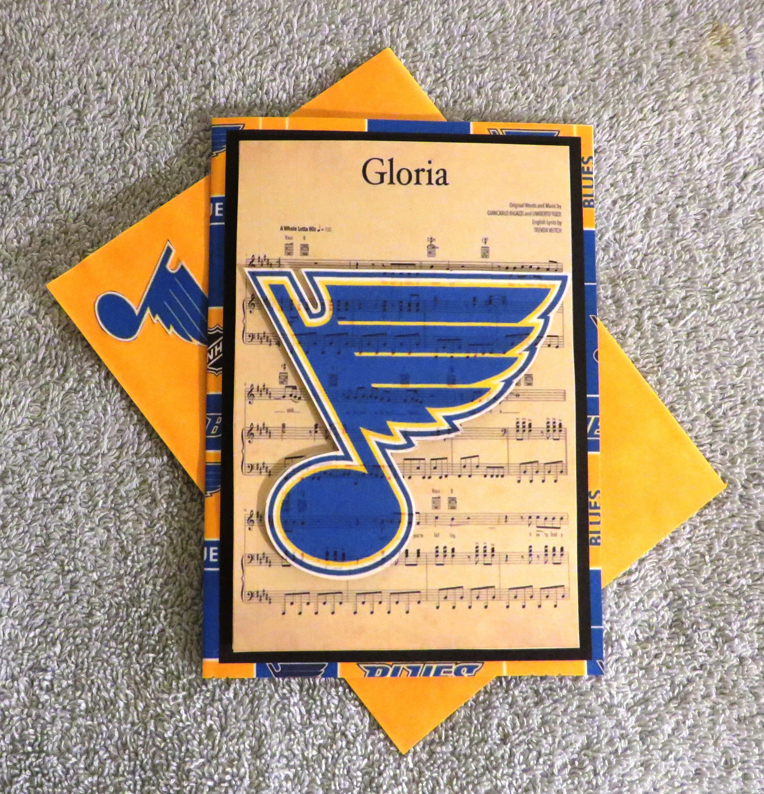 Handmade St. Louis Blues gloria Note Card - Etsy