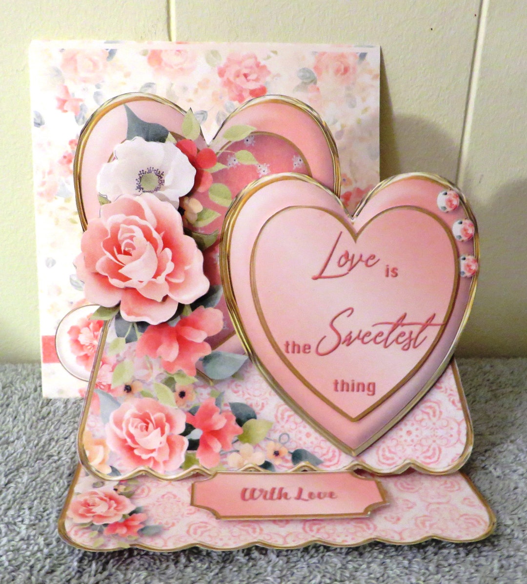 Sweet Love Valentine Card. - Etsy