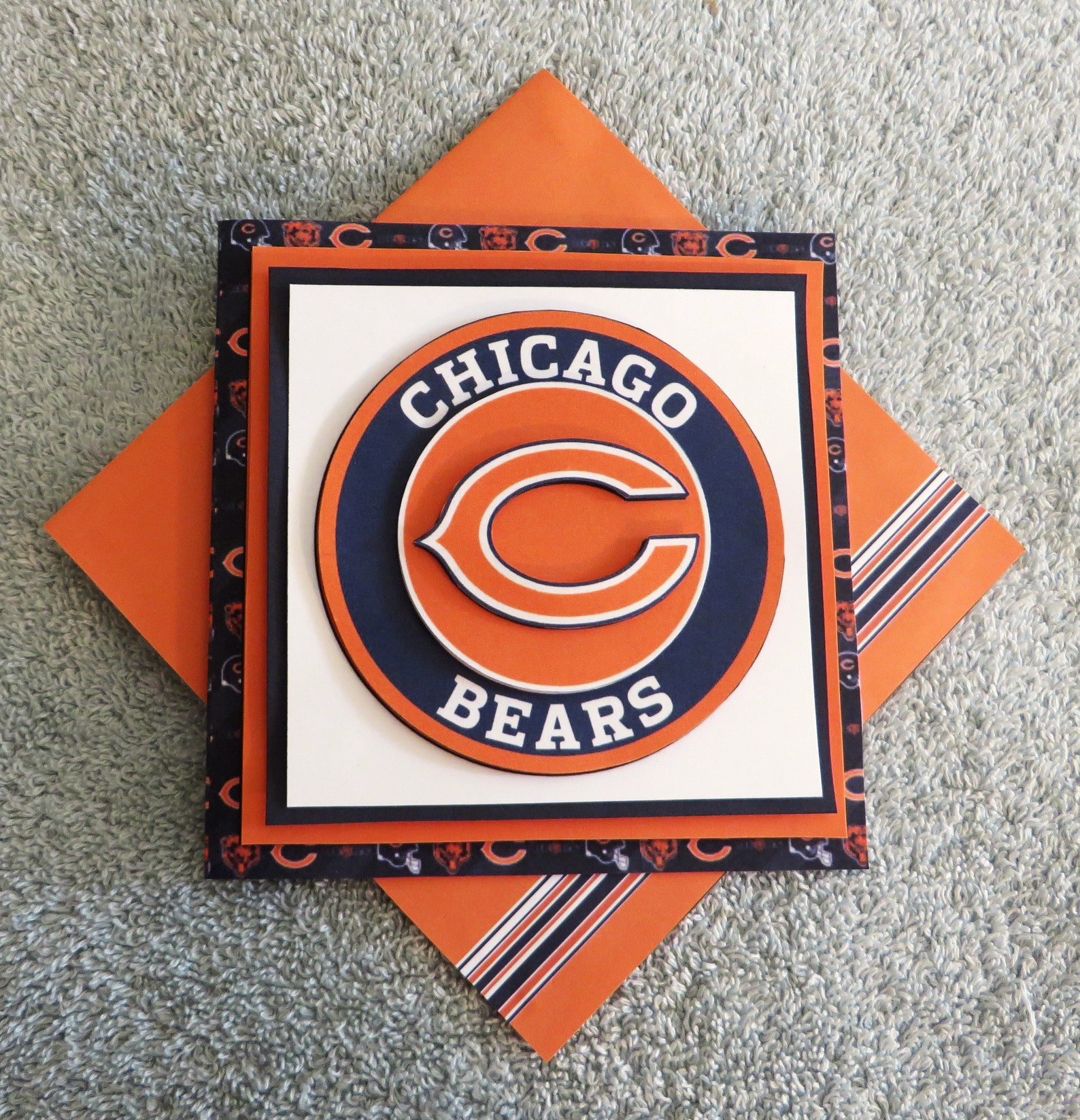 Chicago Bears Note Card. - Etsy