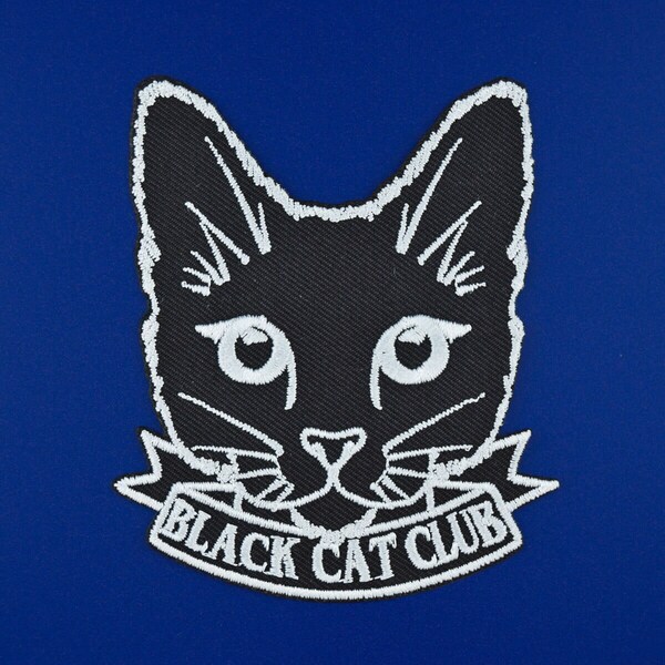 Black Cat Patch - Etsy