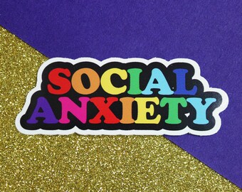 Anxiety stickers | Etsy