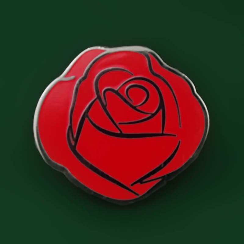 Enamel Rose - Etsy