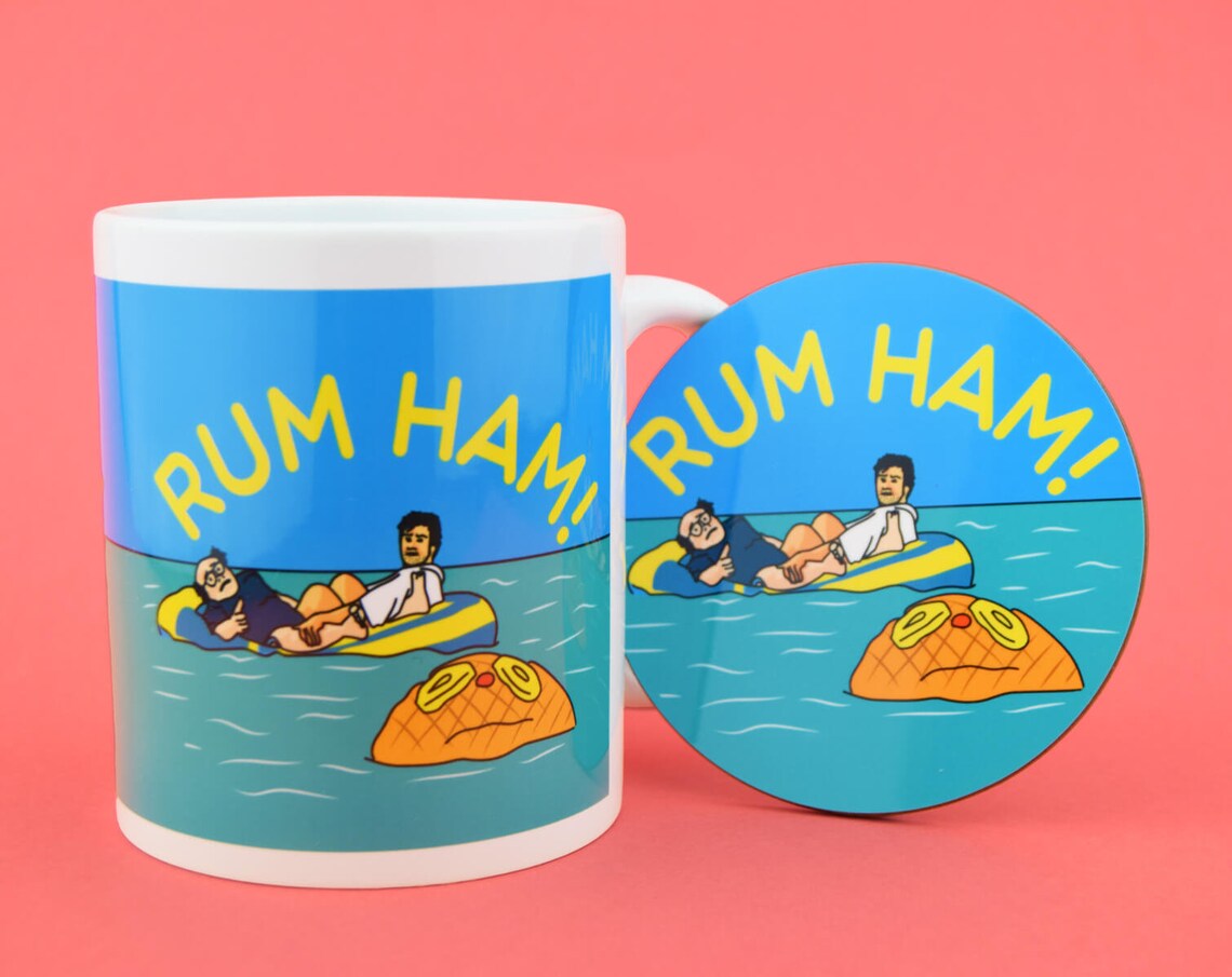 Rum Ham Mug & Coaster Gift Set It's Always Sunny in | Etsy