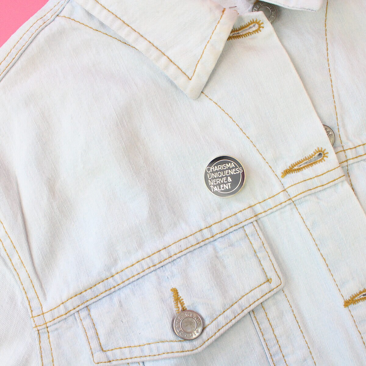 Charisma Uniqueness Nerve & Talent Pin Badge | Hard Enamel Nickel-free ...