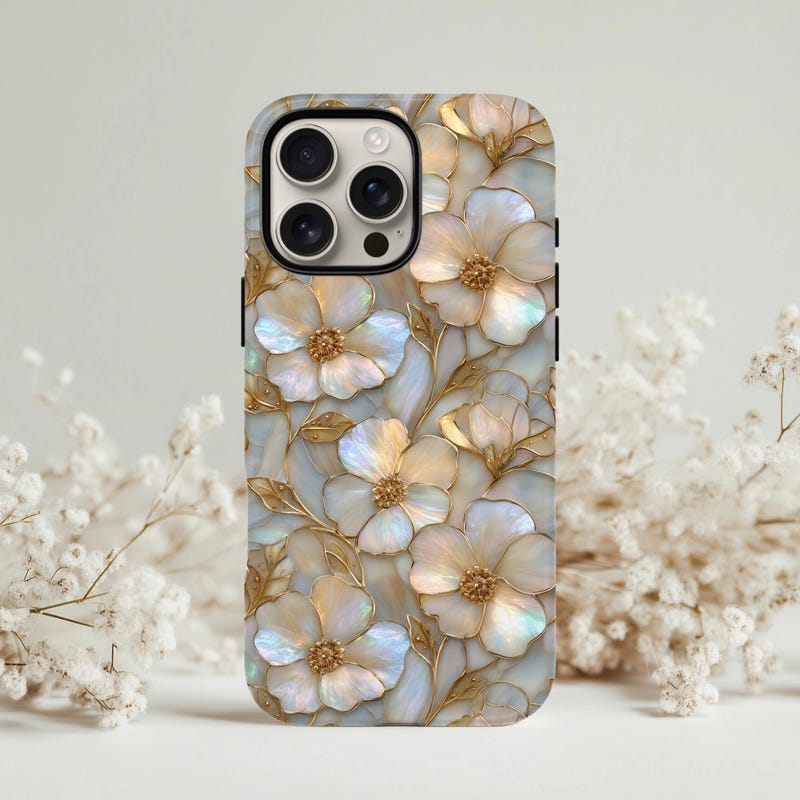 Floral Mosaic Phone Case - Etsy