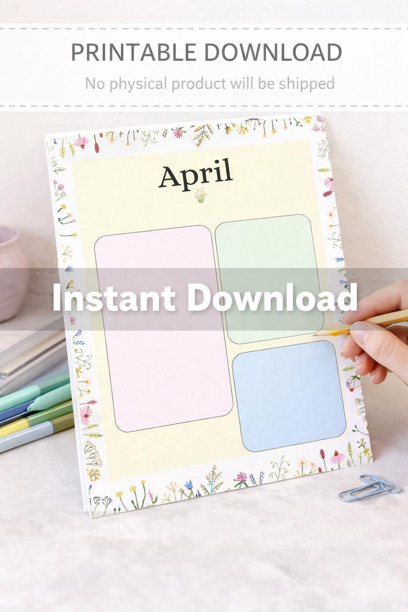 April Newsletter Template - Etsy