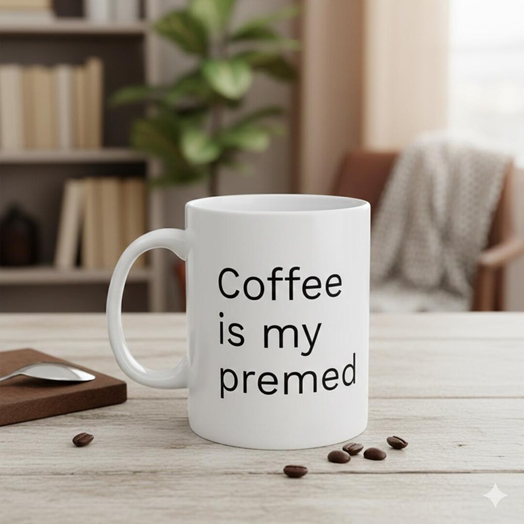 Coffee is My Premed Mug Anesthesia Gift for CRNA, Anesthesiologist ...