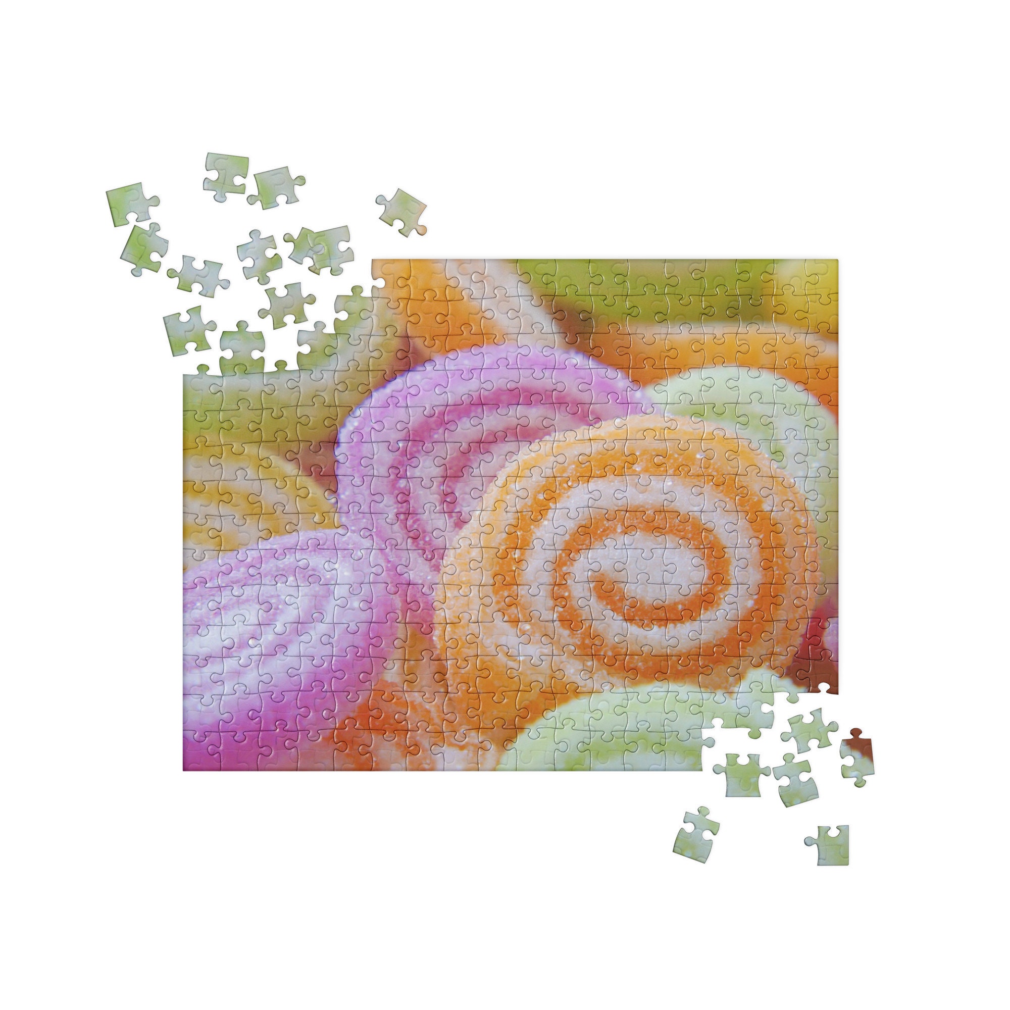 Spring Color Chewy Spiral Candy Puzzle 120, 252, 500-piece - Etsy