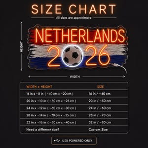 2026 World Football Neon Sign, Soccer Tournament Cup, Watch Party Decor ...