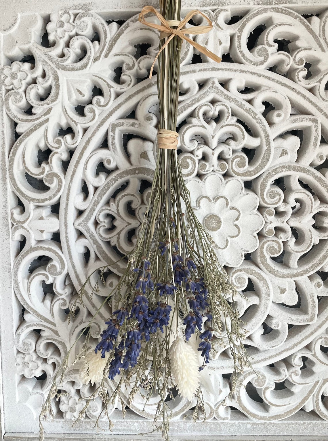 French Country Style Dried Hanging Flower Bunch~ Lavender Handpicked in ...