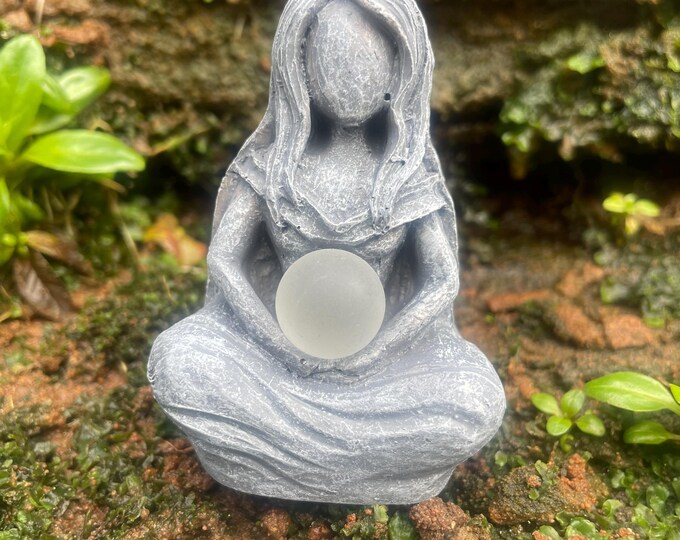 Gaia Mother Moon/earth Goddess Statue / Sculpture - Etsy