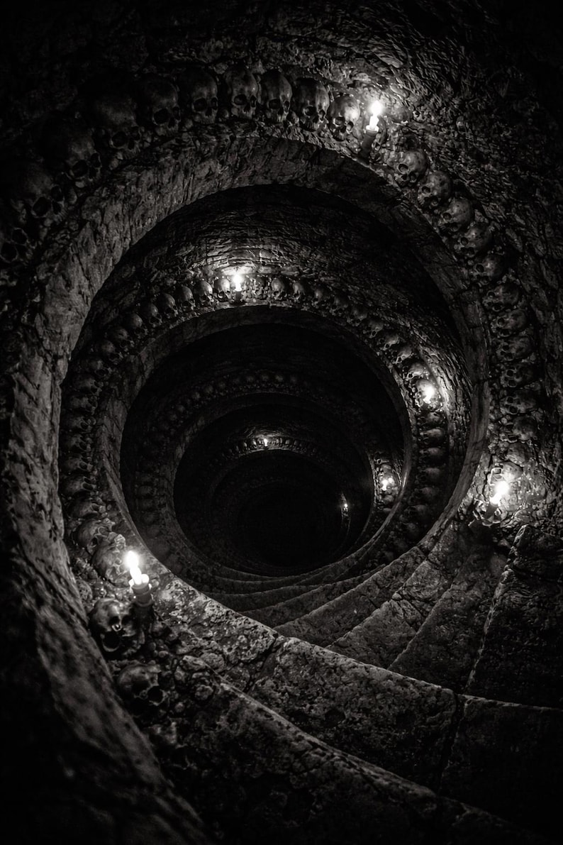 Eerie Liminal Dark Catacombs Wallpaper Pack of 5 (digital Only) - Etsy ...