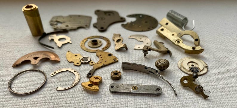 Small Metal Sculpture Parts Lot, Robot Building Steampunk Design, Watch ...